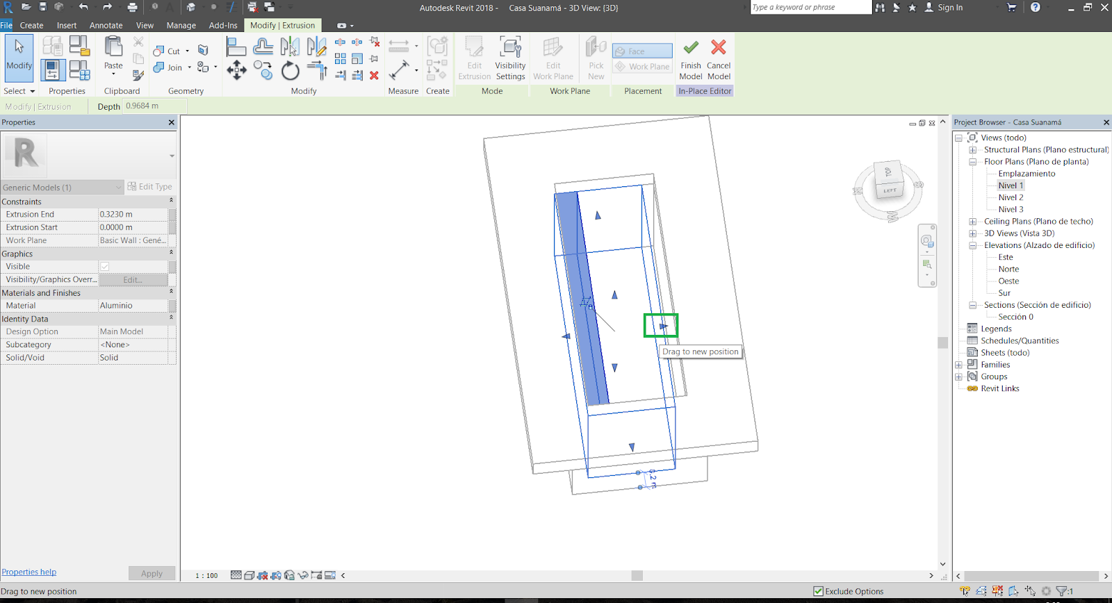 CÓMO CREAR PISCINA POR MODEL IN-PLACE EN REVIT ~ BIM_PROG