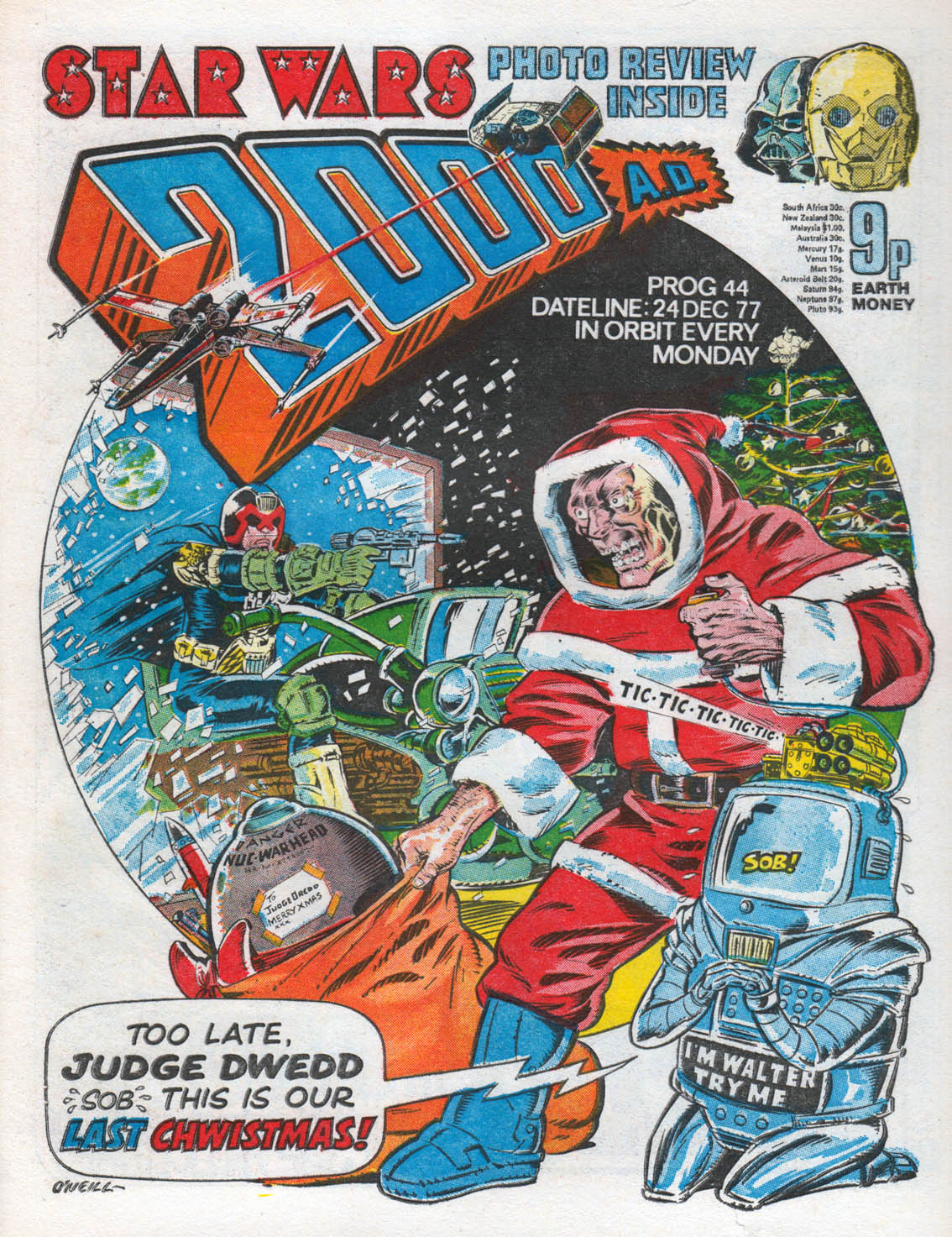 BLIMEY! The Blog of British Comics: The First Christmas 2000AD (1977)
