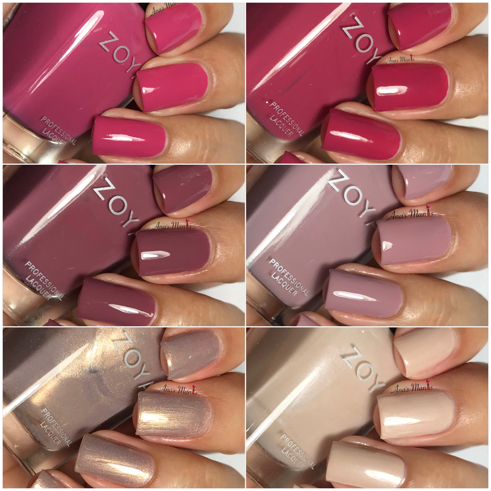 Ana's Manis: Zoya Nail Polish Fall Sophisticates Collection 2017 Swatch ...