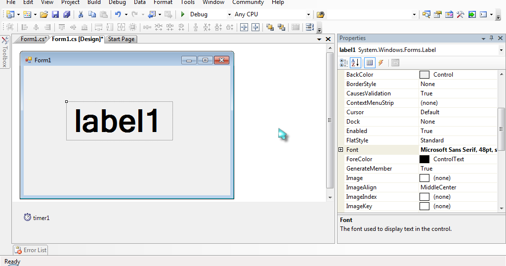 CREATE DIGITAL CLOCK IN C# ~ IT SOLUTION