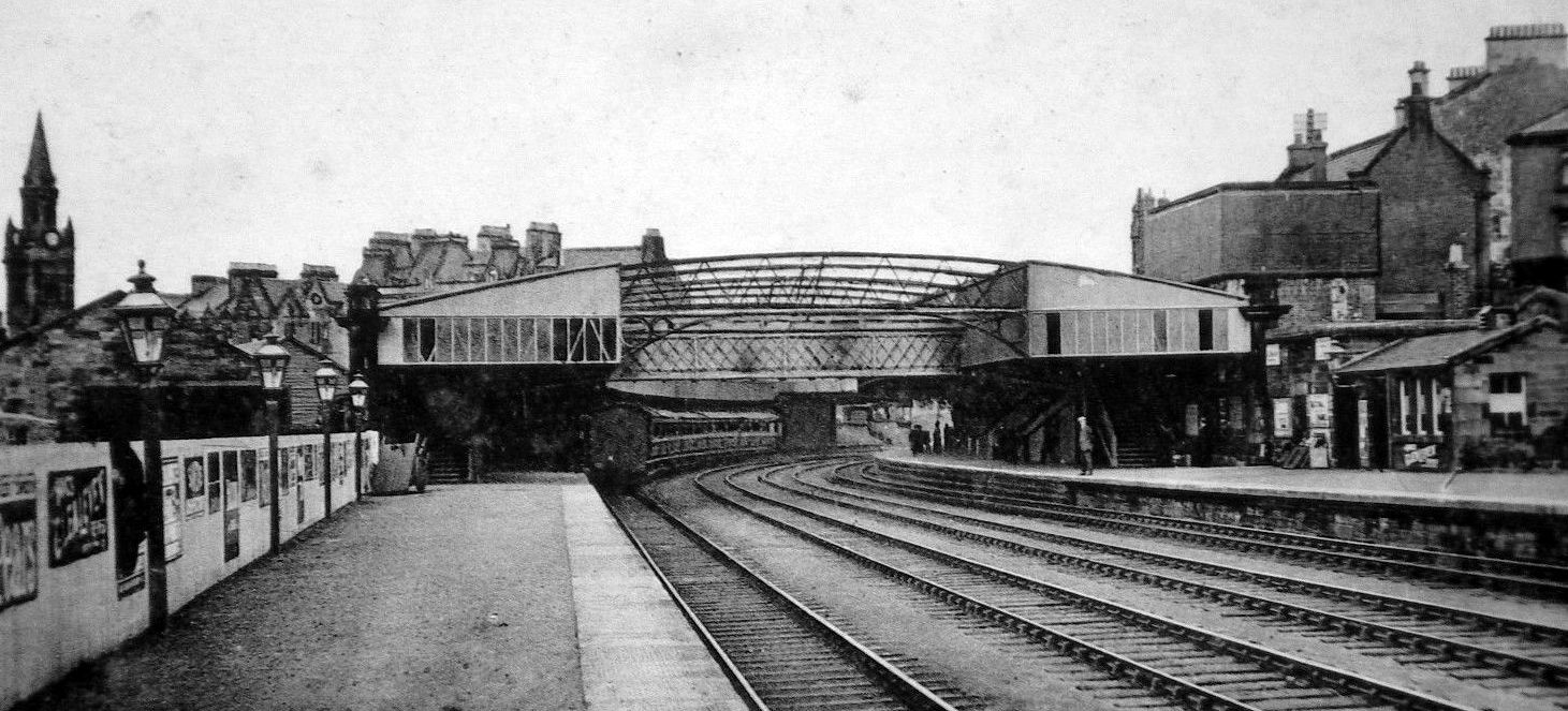 Tour Scotland Photographs: Old Photograph Railway Station Hamilton Scotland