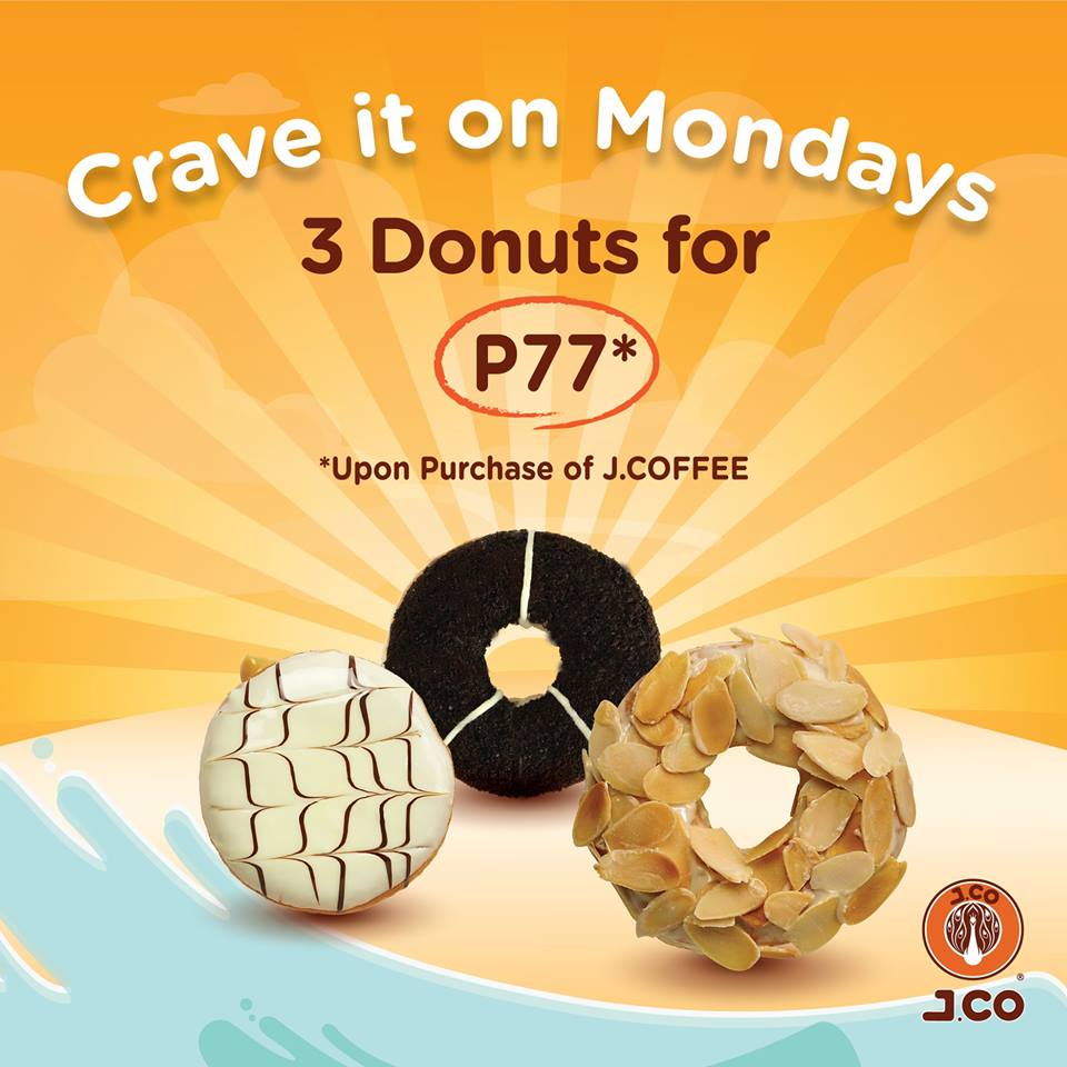 Manila Shopper: J.CO Anniv Mondays Promo: March 2019