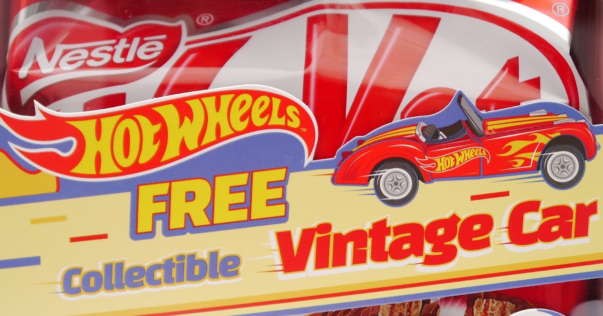Nestle Kit Kat Hot Wheels Roadster Vintage Car (Jaguar XL120)