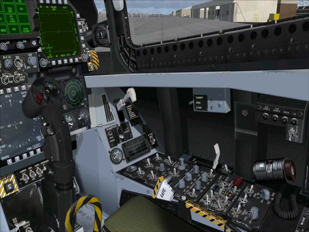 Cool Jet Airlines: F/A-18 Hornet Cockpit