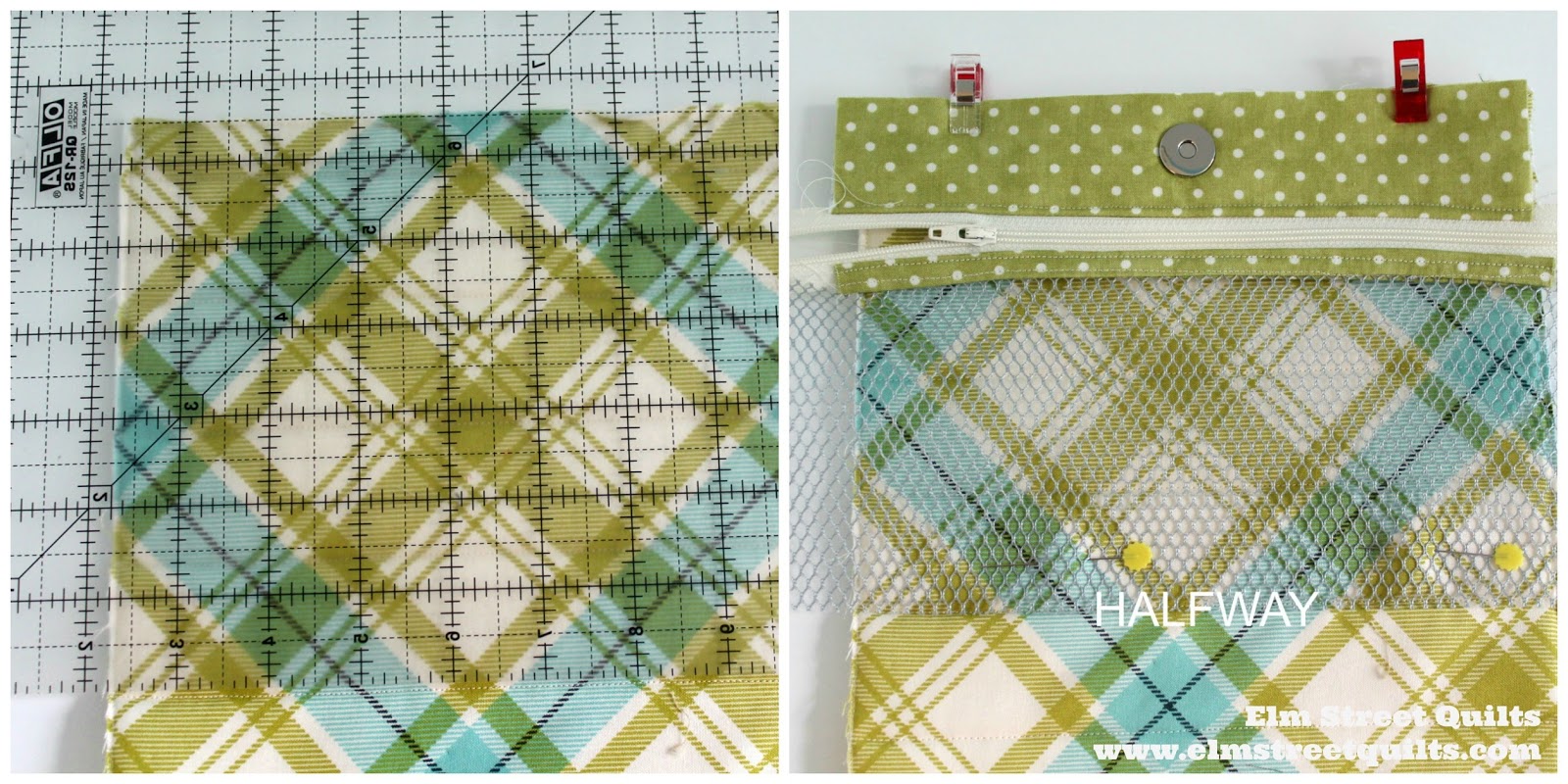 Bag It - Mesh Travel Bag Tutorial | Elm Street Quilts