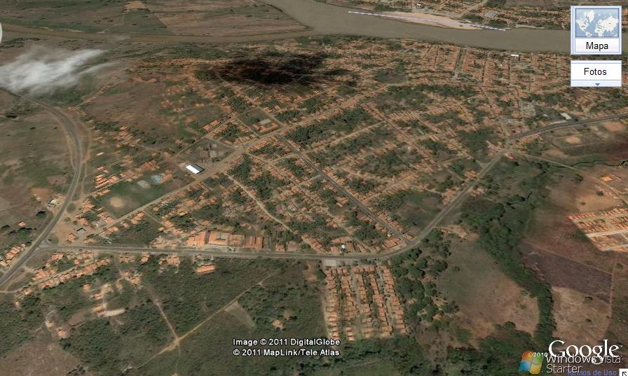 Amarante - PI: Amarante - PI. Mapa via satélite.