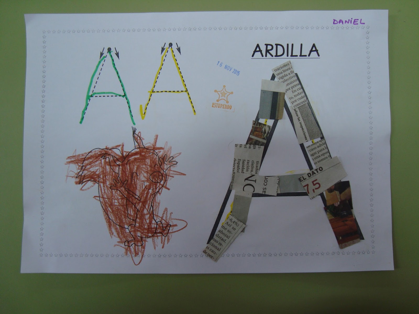 Plastificando ilusiones: La letra A y su amiga la ardilla Plastificando ilusiones: La letra A y su amiga la ardilla