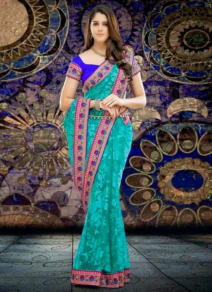 Bollywood Actress Saree Collections: Rakhi Saree Fashion 2014 For Girls