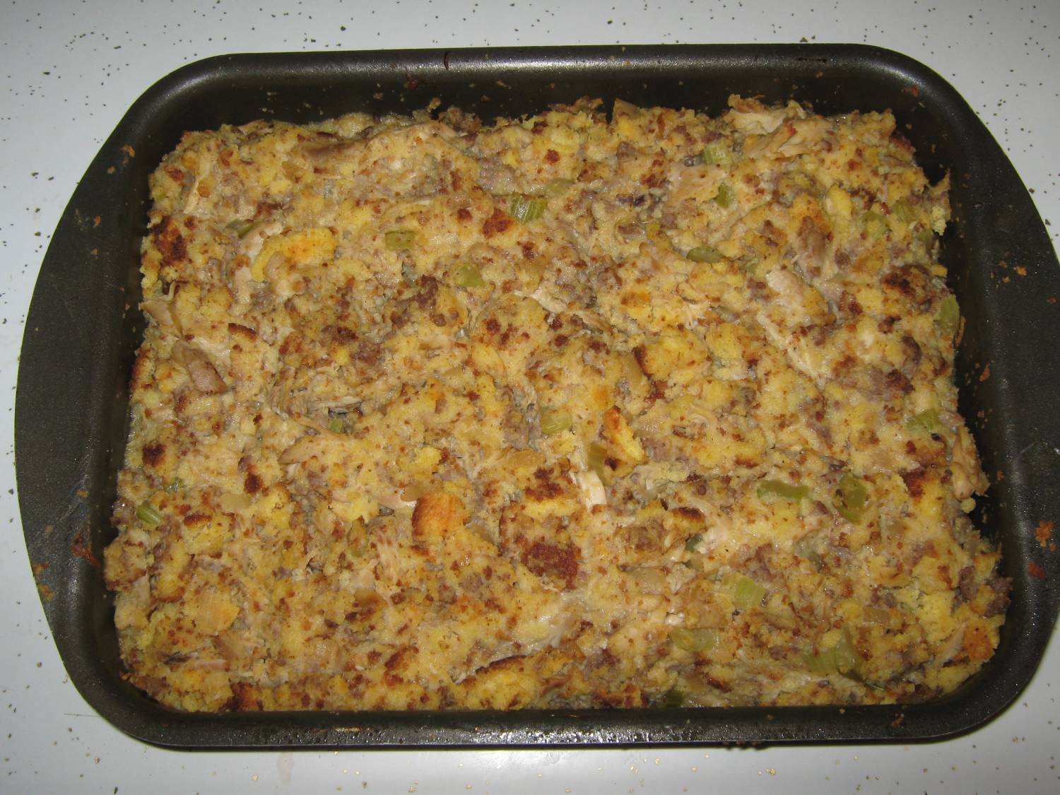 Easy Recipe: Delicious Chicken Dressing Casserole - Prudent Penny Pincher
