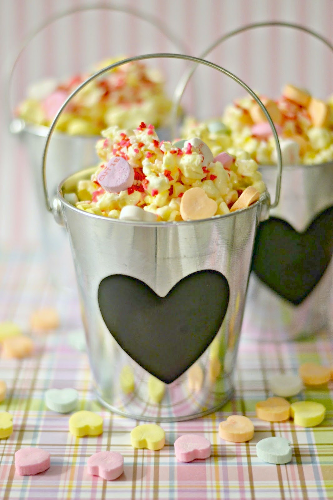 Valentine's Candy Popcorn #recipe - Building Our Story