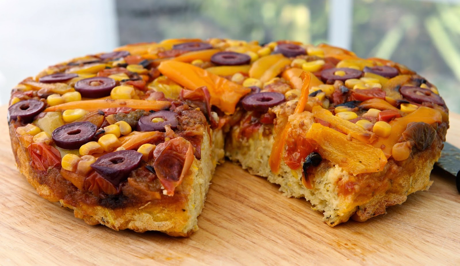 Gluten Free Alchemist: Savoury Summer Upside Down Cake - gluten free