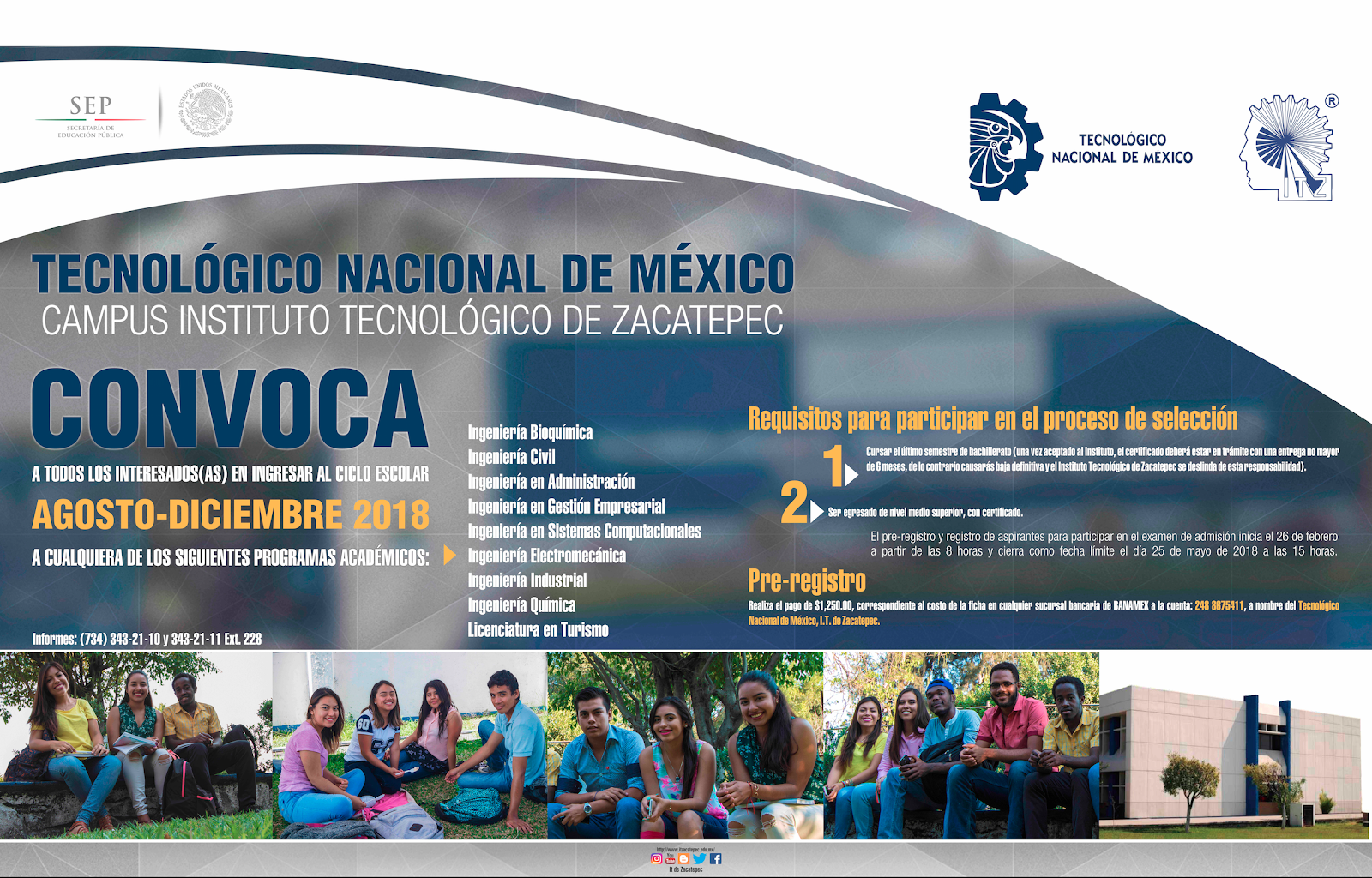 IT DE ZACATEPEC: INSCRÍBETE AL TECNOLÓGICO NACIONAL DE MÉXICO, CAMPUS ...