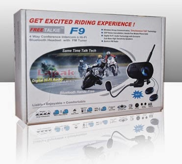 F9 - Bluetooth Headset & Conference call Intercom - Lapak Biker