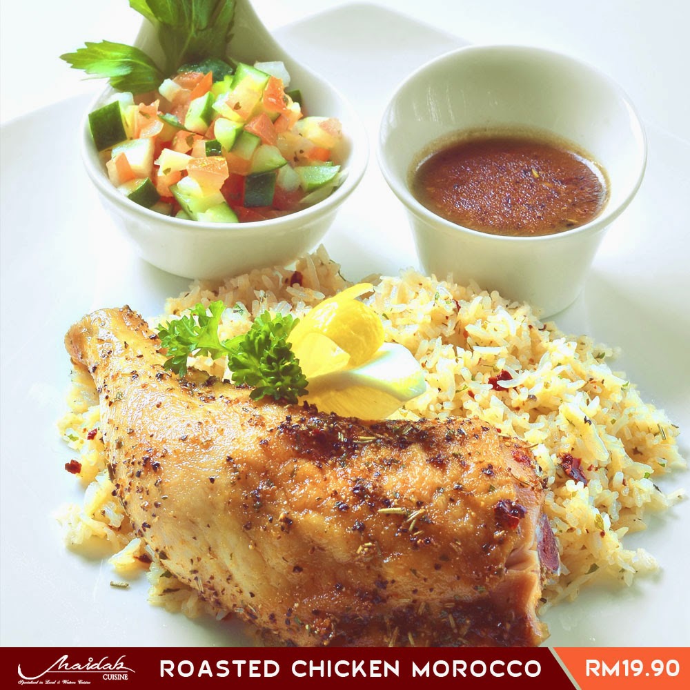 Maidah Cuisine Restaurant: Roasted Chicken Morocco with Mandy Rice ...