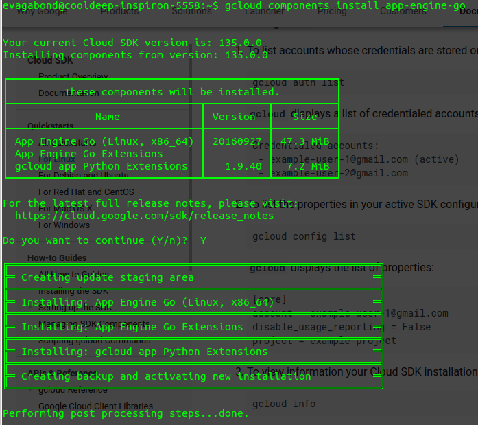 Installing Google Cloud SDK for App Engine using Python 2.7 in Ubuntu 14.04