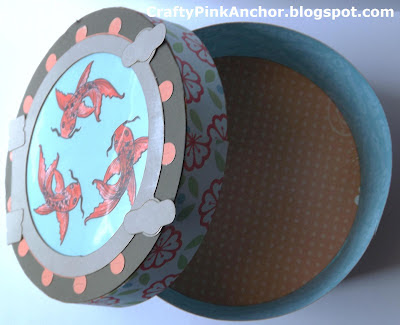 Crafty Pink Anchor: Koi Fish Circle Box - eCraft DT Tuesday