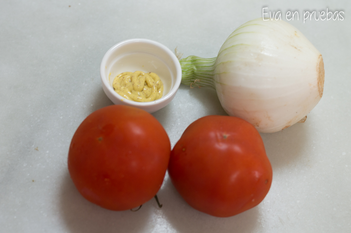 Ensalada de Tomates, Cebolla y Mostaza | Eva en pruebas