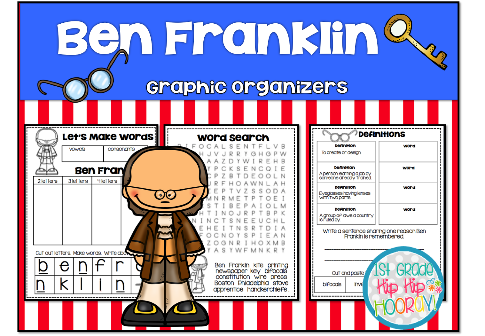 1st Grade Hip Hip Hooray!: Ben Franklin