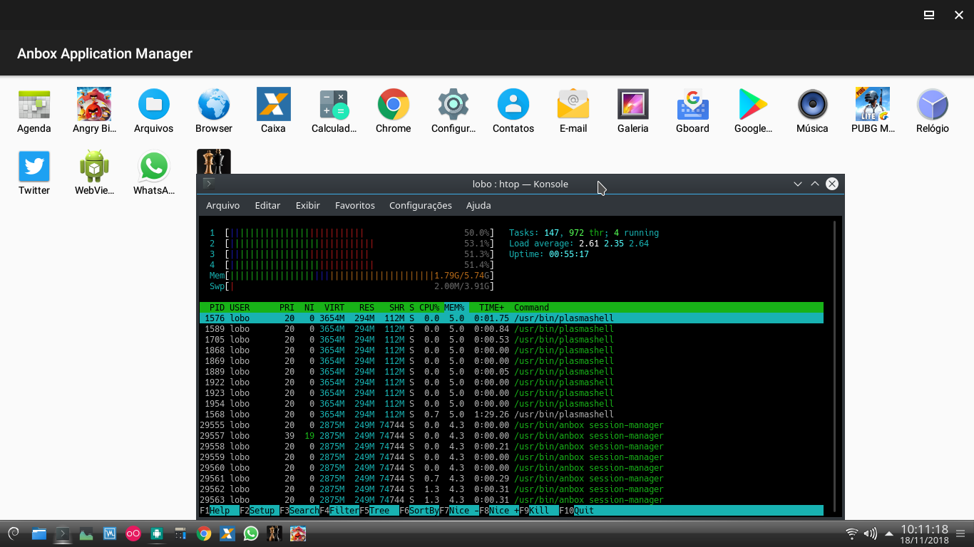 Anbox no Debian, Ubuntu e derivados