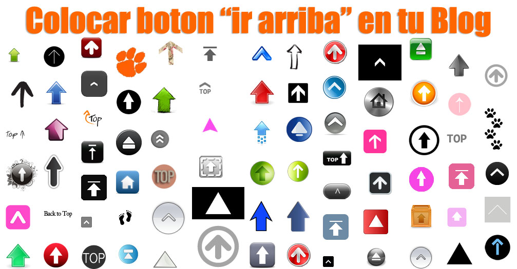 Colocar boton "ir arriba" en tu blog ~ Cosas Para El Blog