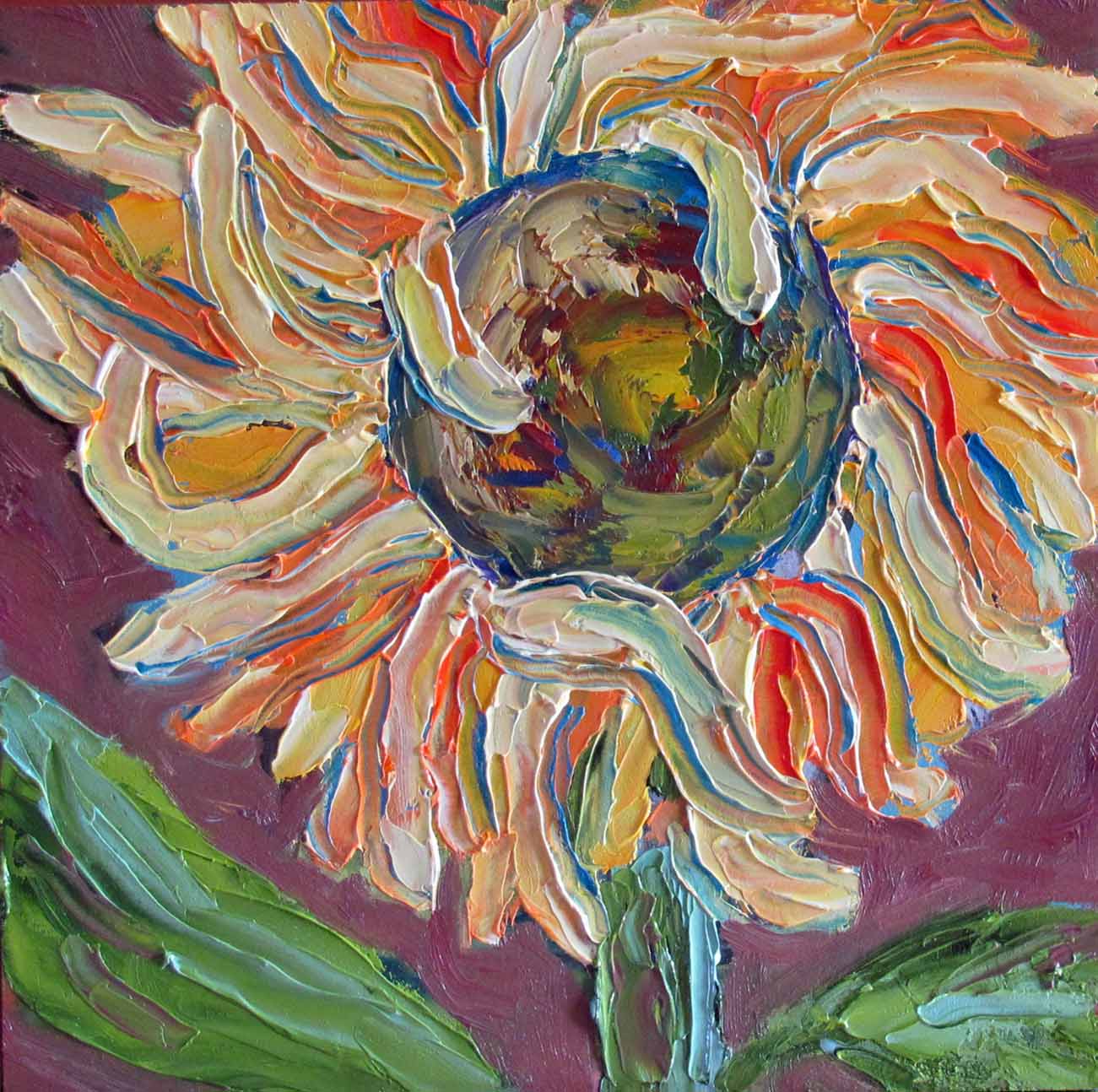 Artist Susan Spohn: Sunflower- Tussled