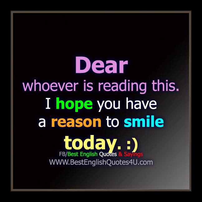 Dear whoever is... Dear whoever is...