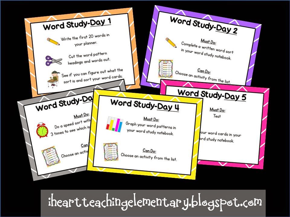 I Heart Teaching Elementary: My Current Word Study System