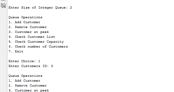 Food Ordering System project in Java using Queue Data Structure