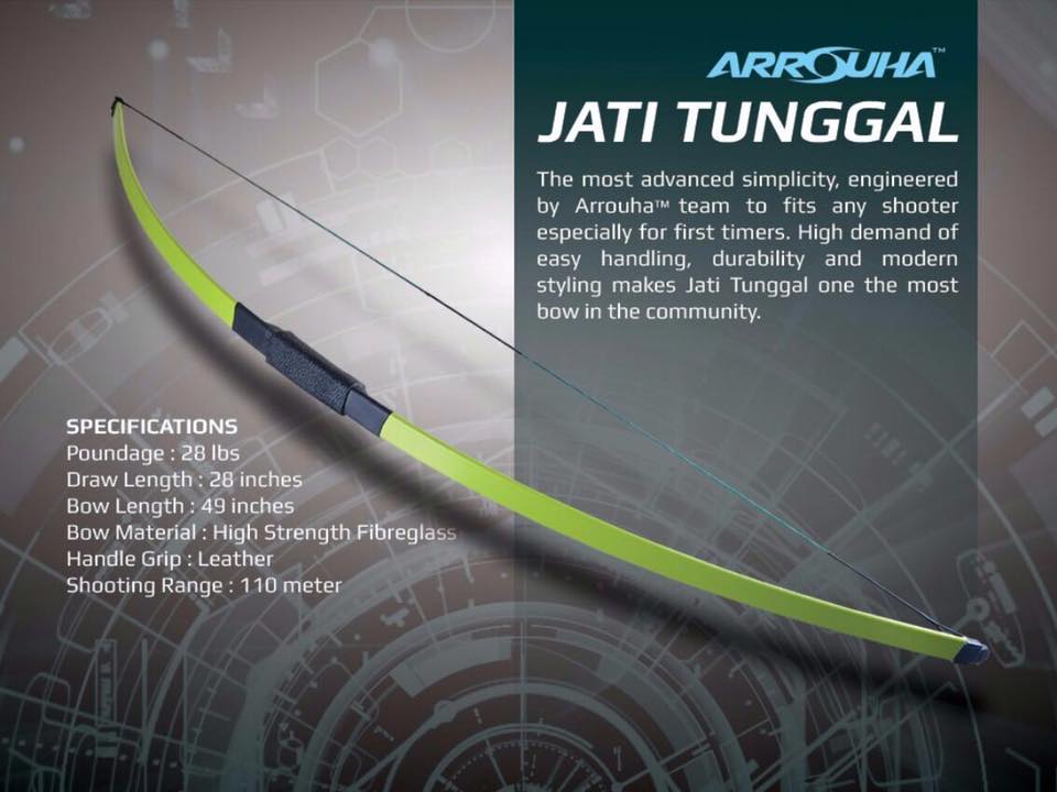 Pengeluar Busur Panah Malaysia Arrouha®: Busur Panah Jati Tunggal