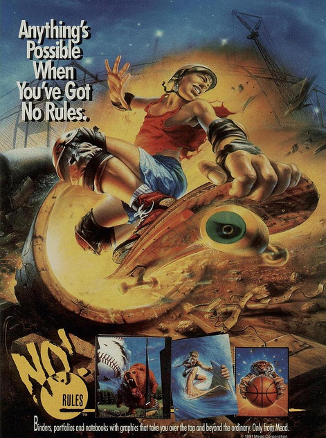 Devourax: More! MEAD No Rules! Trapper Keeper Folder Art