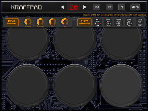 MATRIXSYNTH: Kraftpad Virtual Analog Drum Synth for the iPad