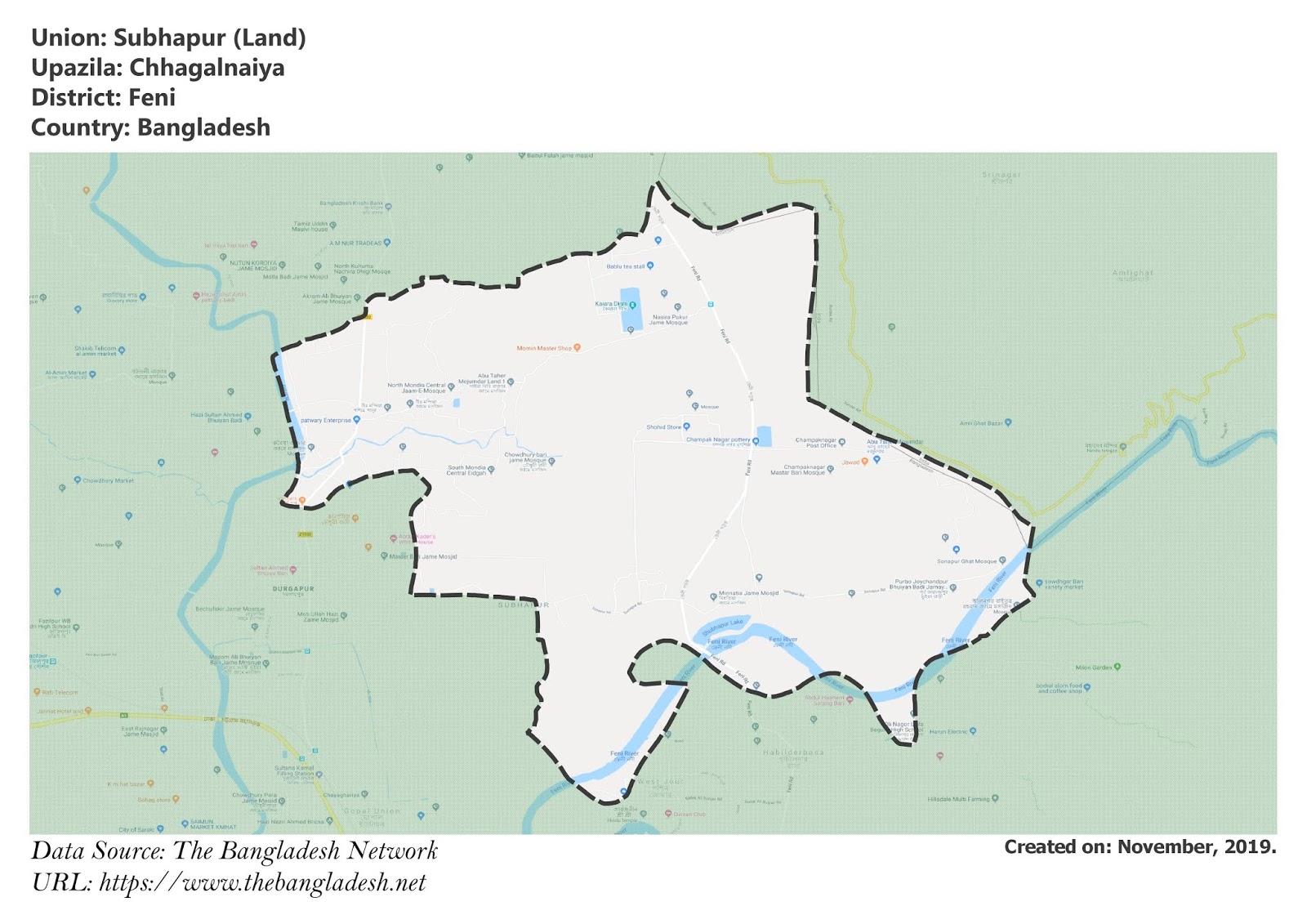 Subhapur Union, Feni