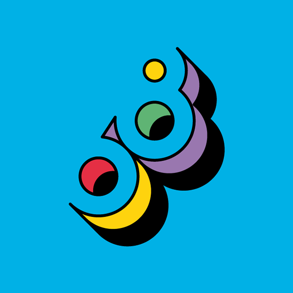 Tipografi Angka Yang Unik Menggunakan Negative Space - Fade Design