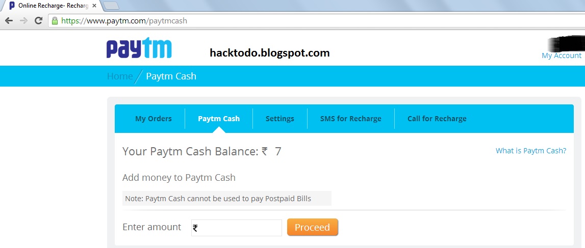 how to add the money in paytm by using the Internet banking