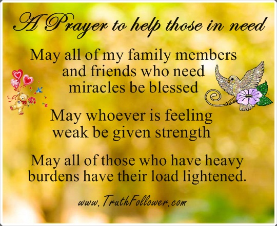 A Prayer to help those in need.