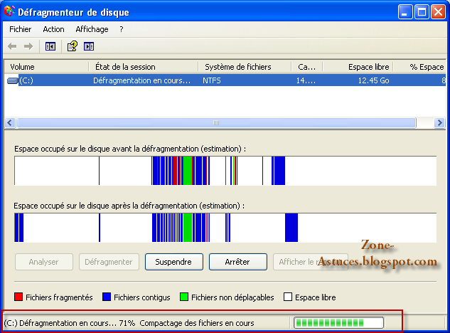 Défragmenter un disque ~ Zone-Astuces