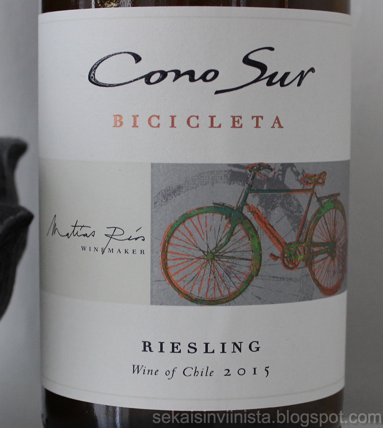 Sekaisin viinistä: Löytö Chilestä: Cono Sur Bicicleta Riesling