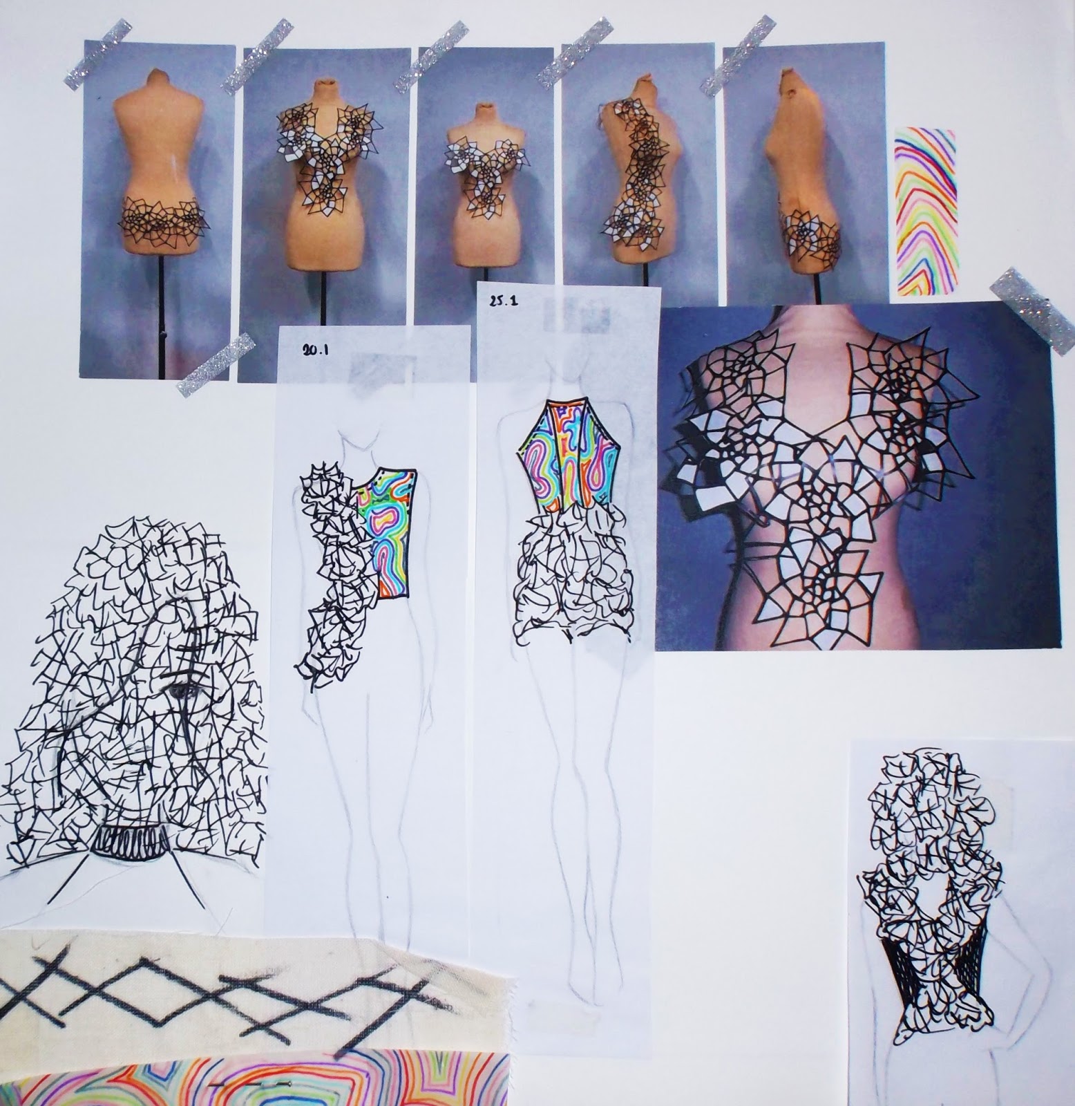 Design and Media - Fashion & Textiles: 2D Developing Flats