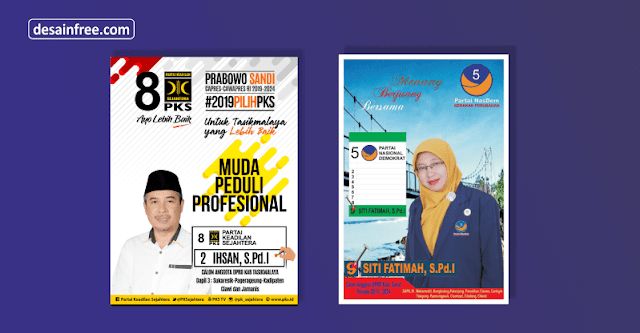 Contoh Spanduk, Banner dan Baliho Caleg Pemilu 2019 Format CDR - Desain ...