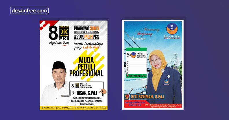 Contoh Spanduk, Banner dan Baliho Caleg Pemilu 2019 Format CDR - Desain ...