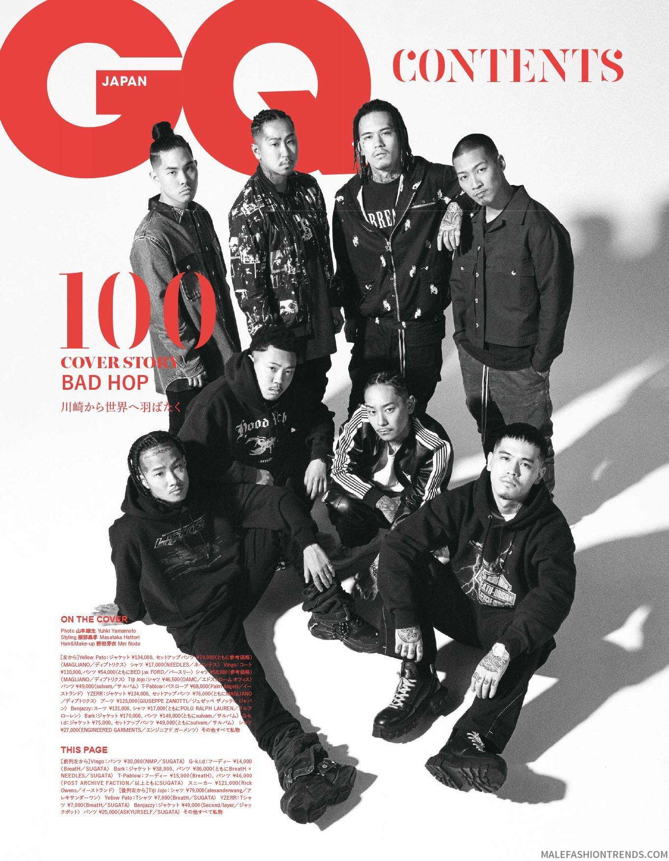 BAD HOP para GQ Japón en fotos de Yuhki Yamamoto