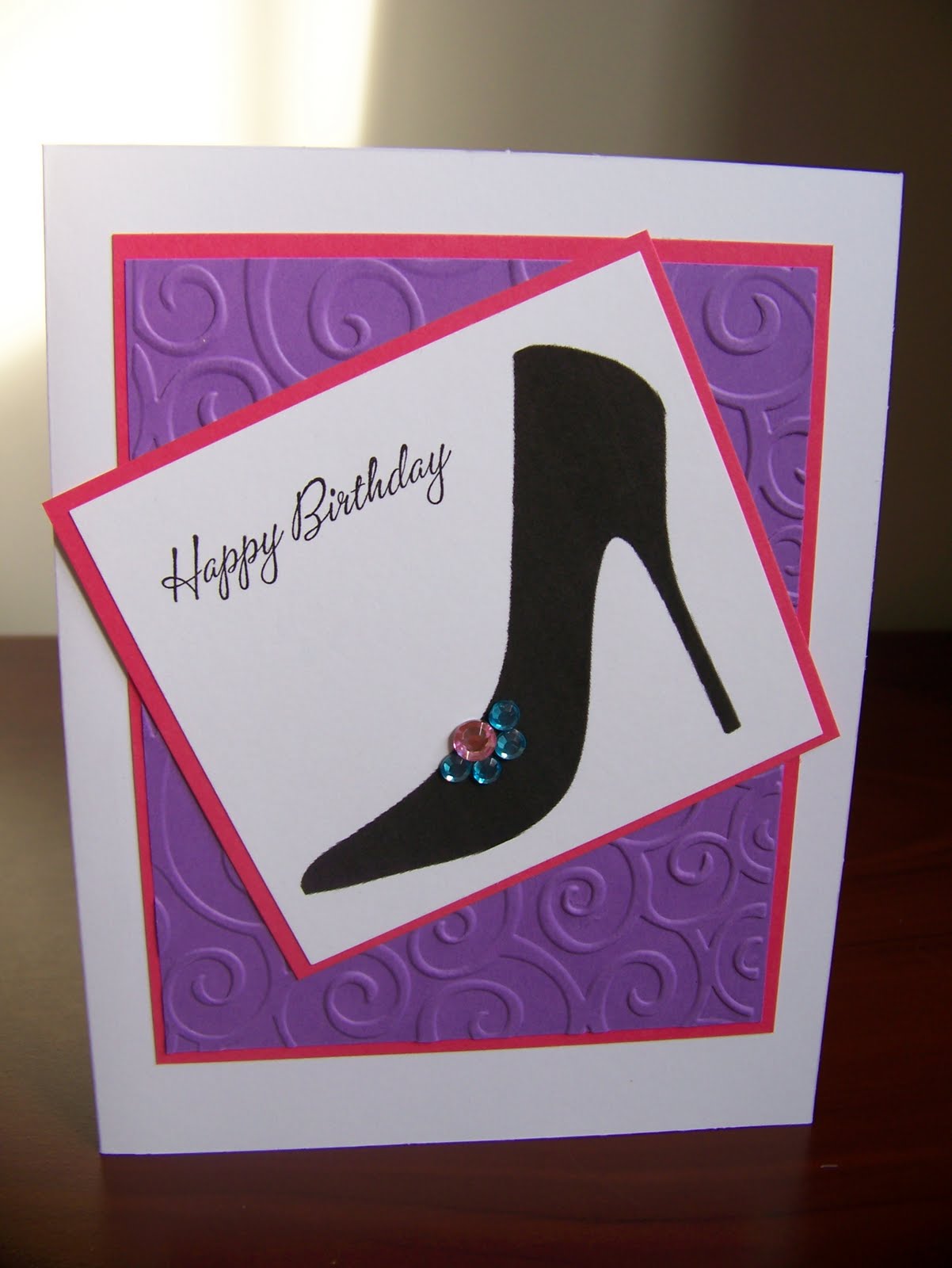 Made by Jacqueline: Custom Chanel Card & High Heel Cards