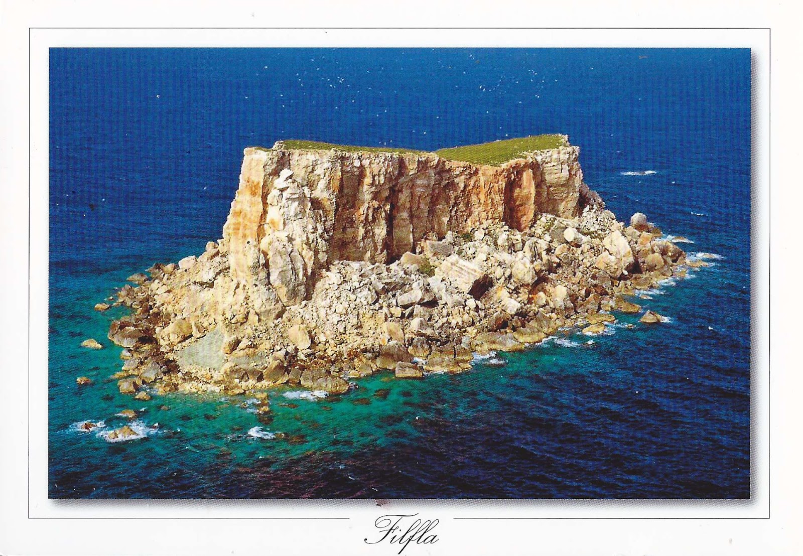A Journey of Postcards: Filfla Islet | Malta
