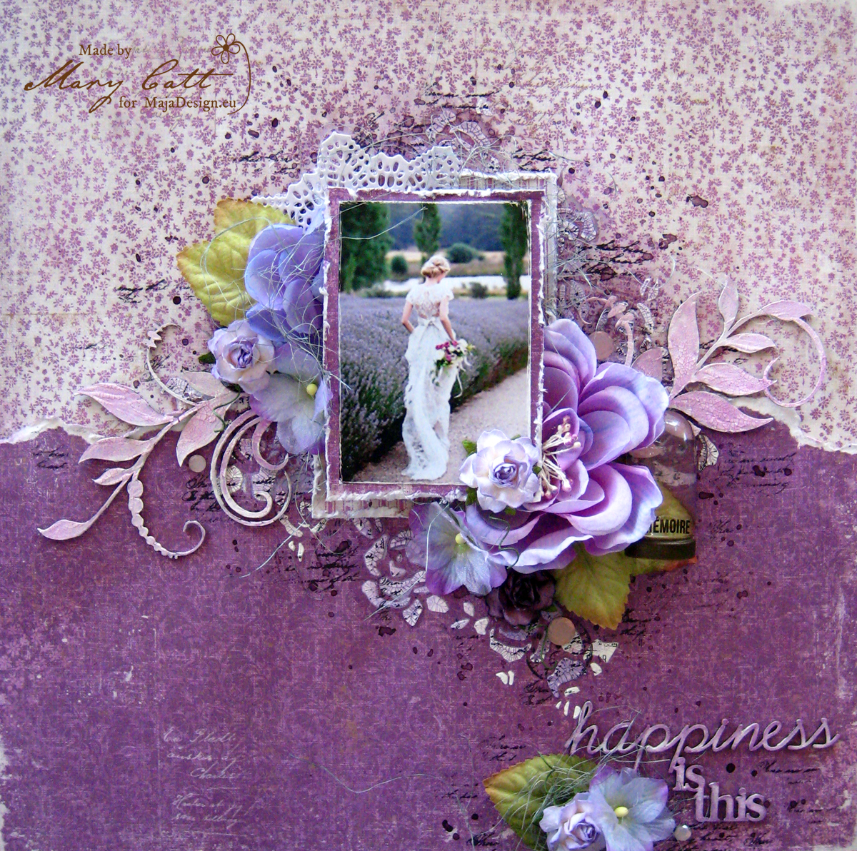 Art Designs by Mary: Happiness is This - Guest Design for Maja Design Blog