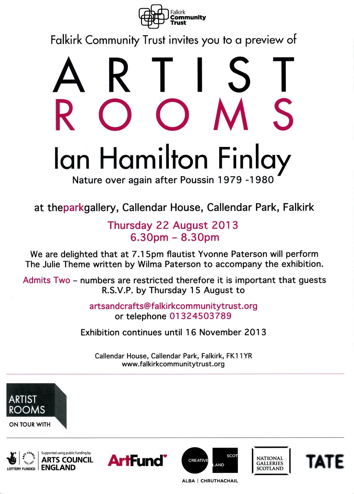 Peter Foolen: Ian Hamilton Finlay – Artist Rooms, Falkirk