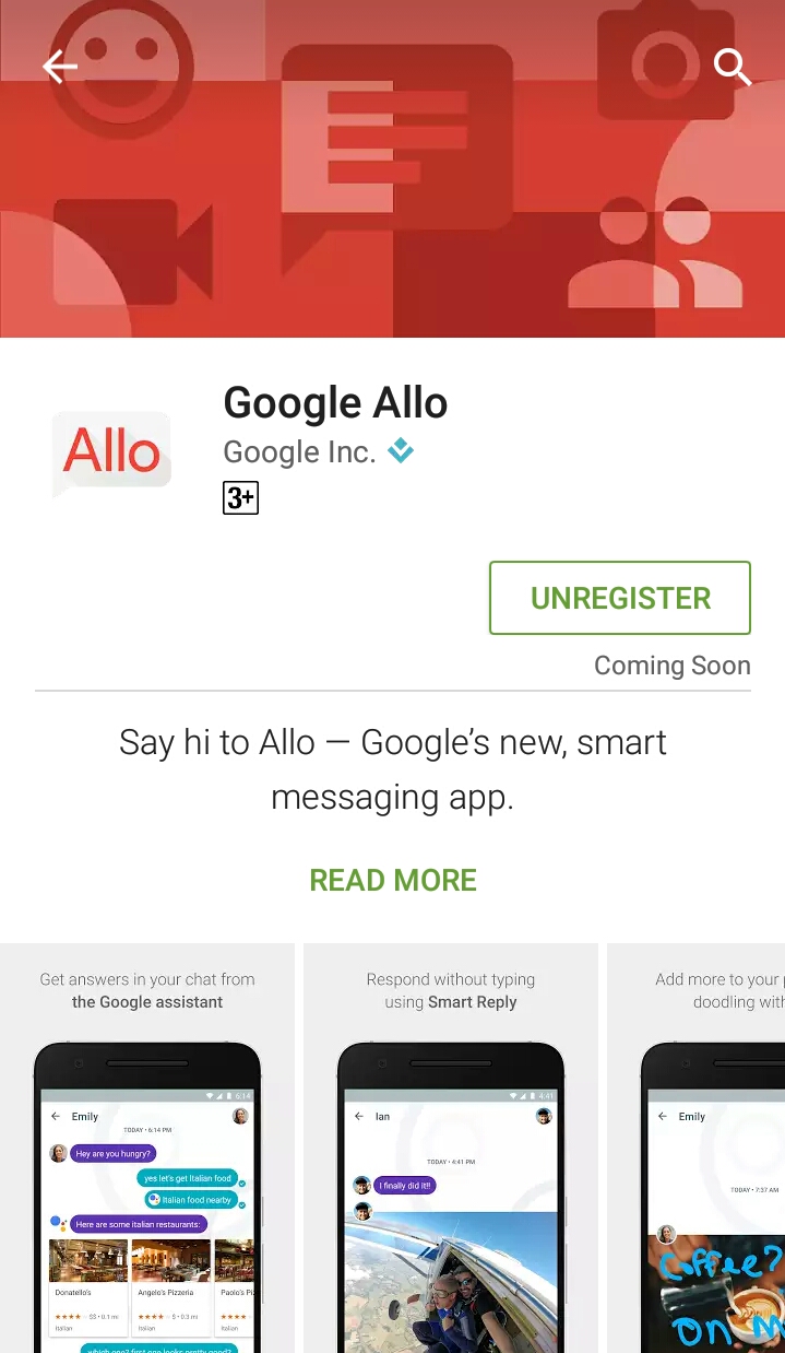 Google Allo & Duo - Pre Register Open via Google Play Store - Youth Apps