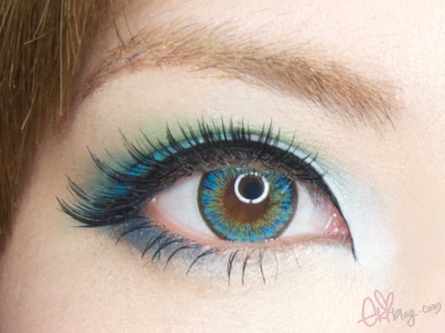 ekiBlog.com: Neo Shimmer in Aqua lens review