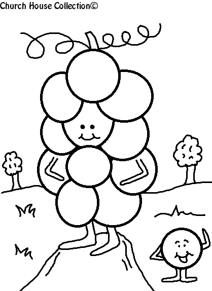 Church House Collection Blog: God Is Grape-Tastic! Coloring Page For ...