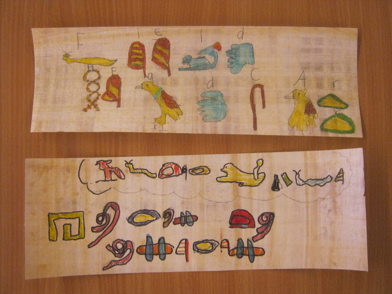 Year 4 blog: Hieroglyphic art