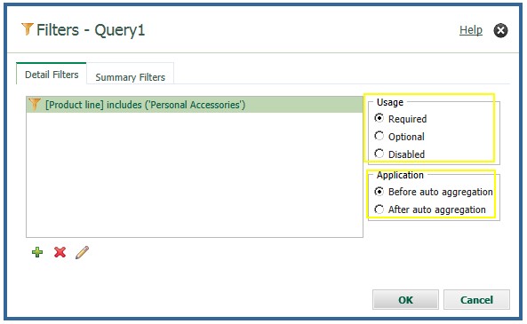 Cognos BI: Cognos Report Studio: Filters Cognos BI: Cognos Report Studio: Filters